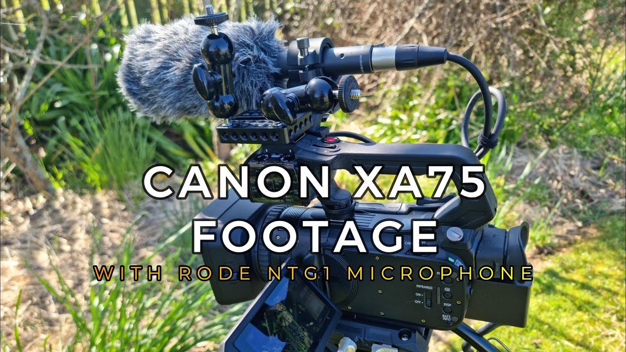 Canon XA75 with Rode NTG1, 25fps 4K - YouTube