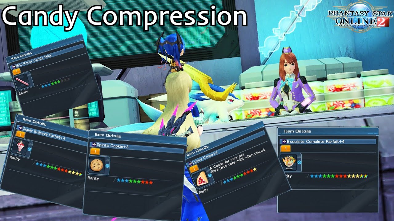 PSO2 - Candy Compression Summoner Stuff - YouTube