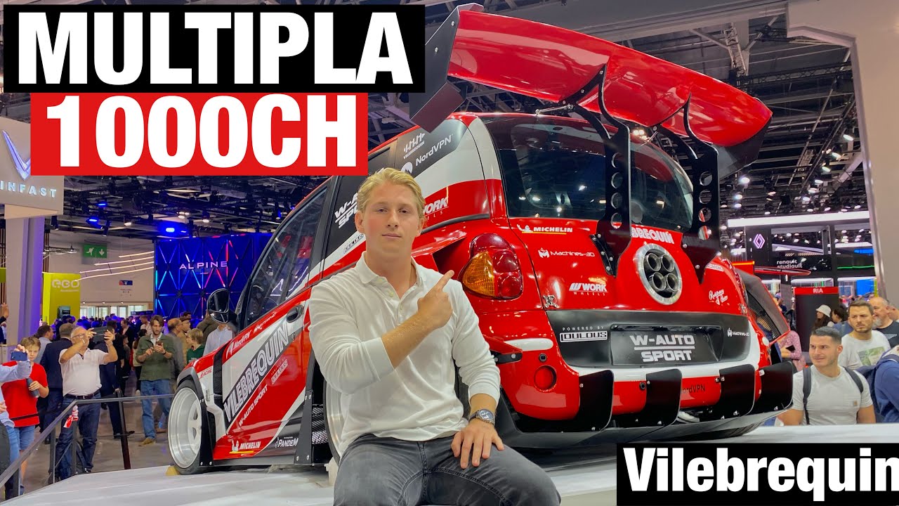 PRÉSENTATION FIAT MULTIPLA 1000CH DE VILEBREQUIN AU SALON MONDIAL DE L ...