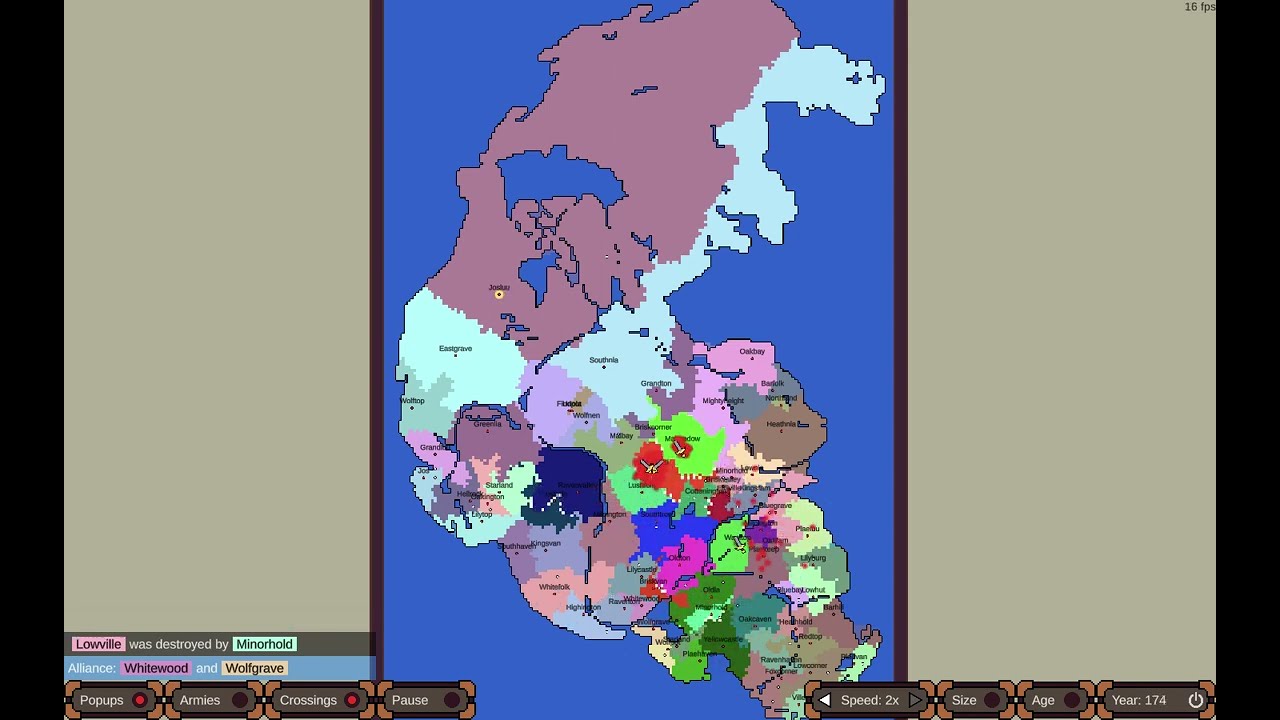 Pangea Map - Ages of Conflict World War Simulator - YouTube