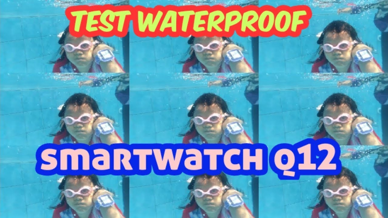 Test waterproof anti air smartwatch q12 - YouTube