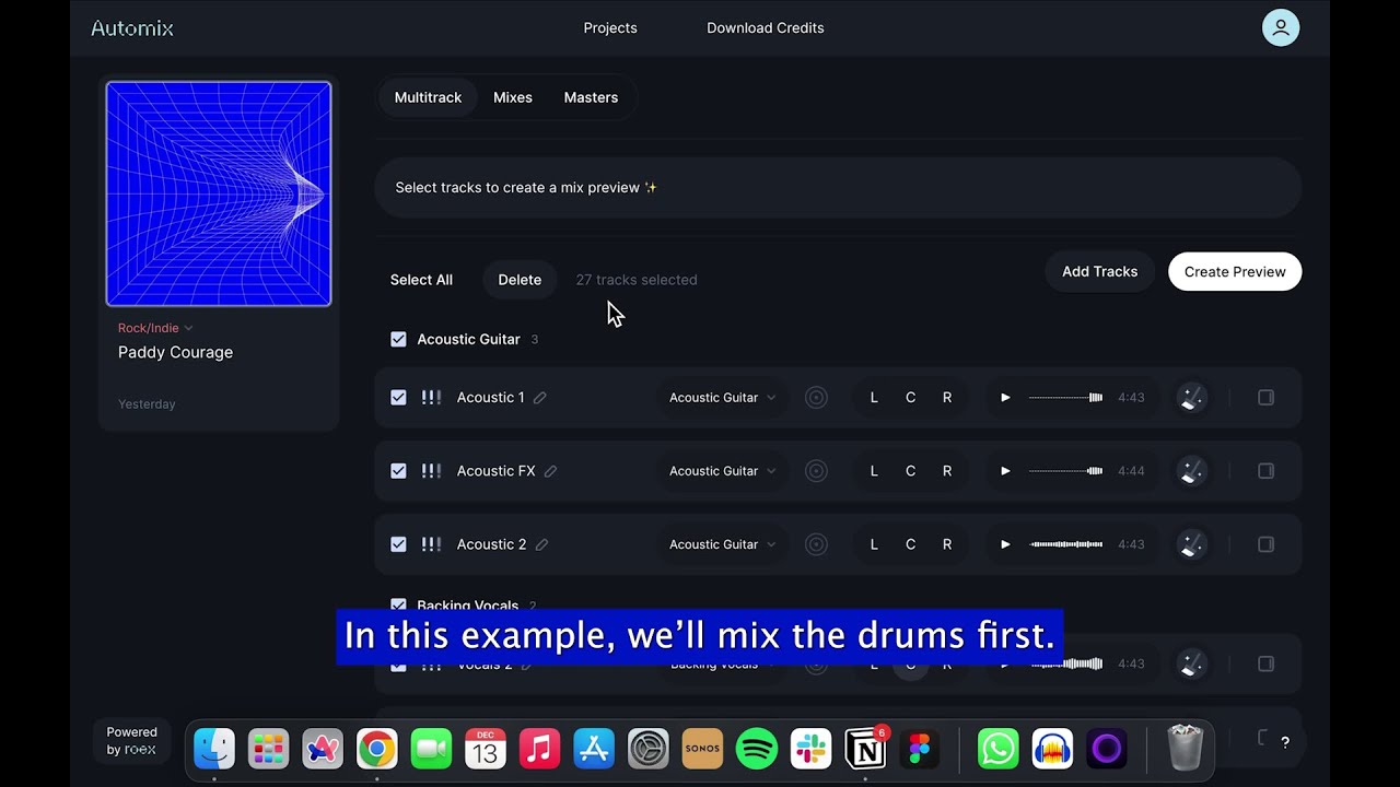 How to Mix More Than 16 Audio Tracks in Minutes: Using Automix by RoEx ...