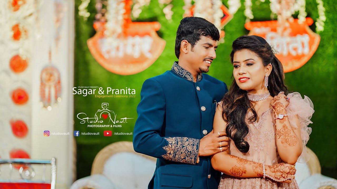 Sagar & Pranita Engagement Ceremony 2022 - YouTube