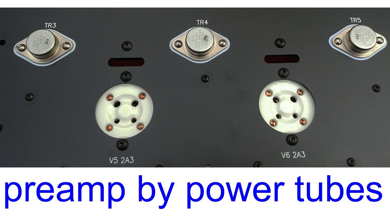 custom design 2A3 300B switchable tube preamplifier FL-320X assembly #1 ...