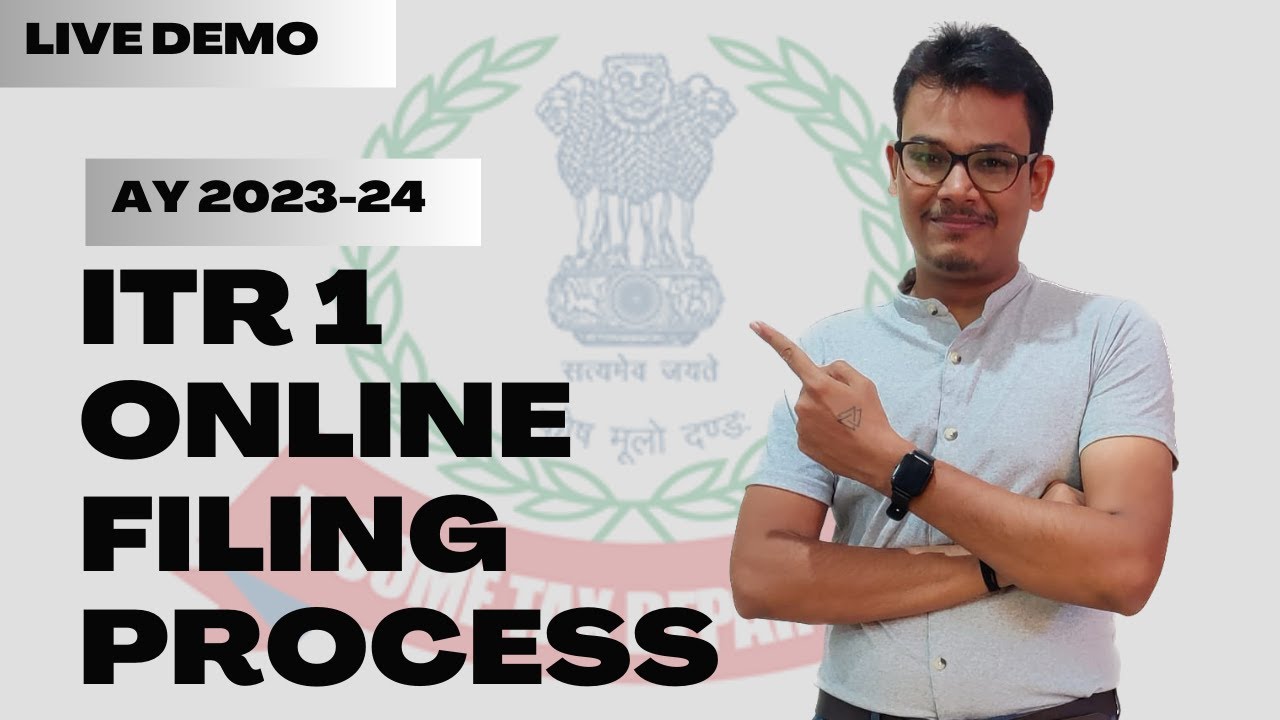 ITR 1 Filing Online 2023-24 | ITR Filing Online AY 2023-24 Live | How ...