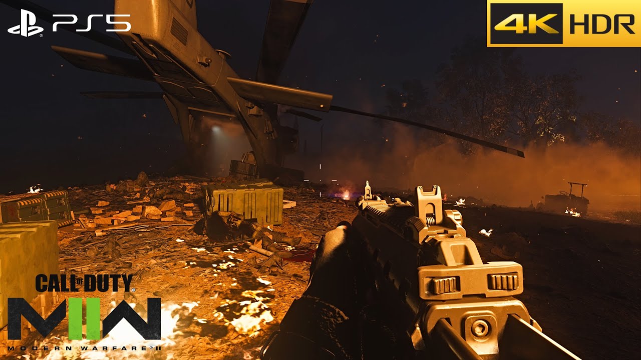Call of Duty Modern Warfare 2 (PS5) HDR Early Access Campaign Gameplay ...