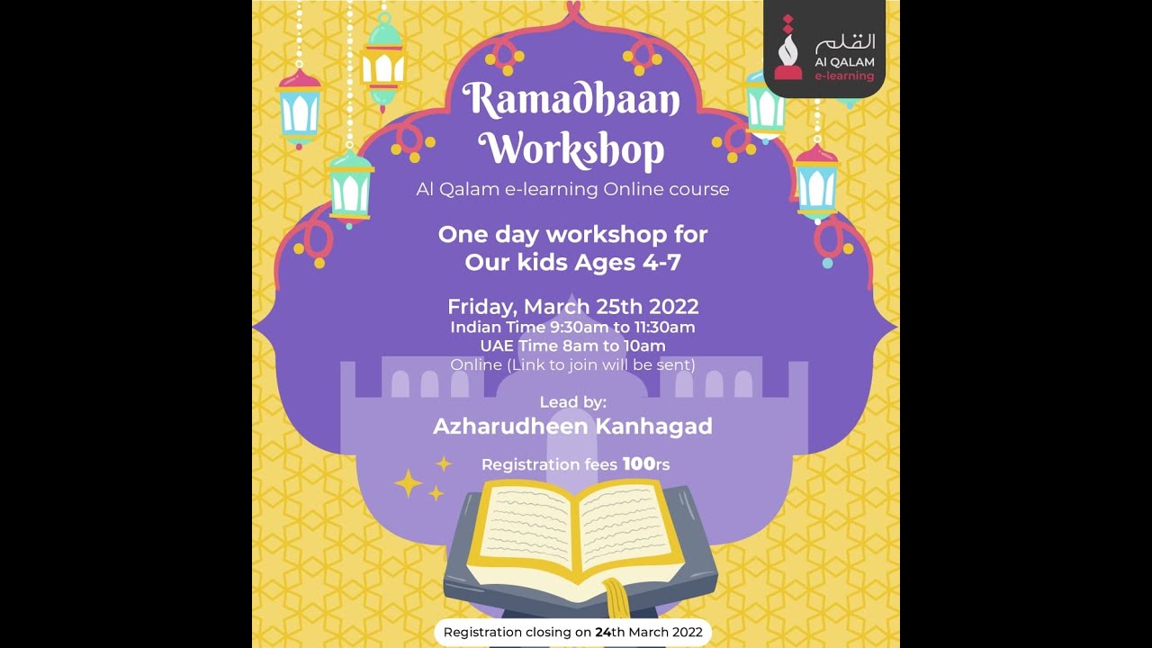 RAMADAN WORKSHOP - YouTube
