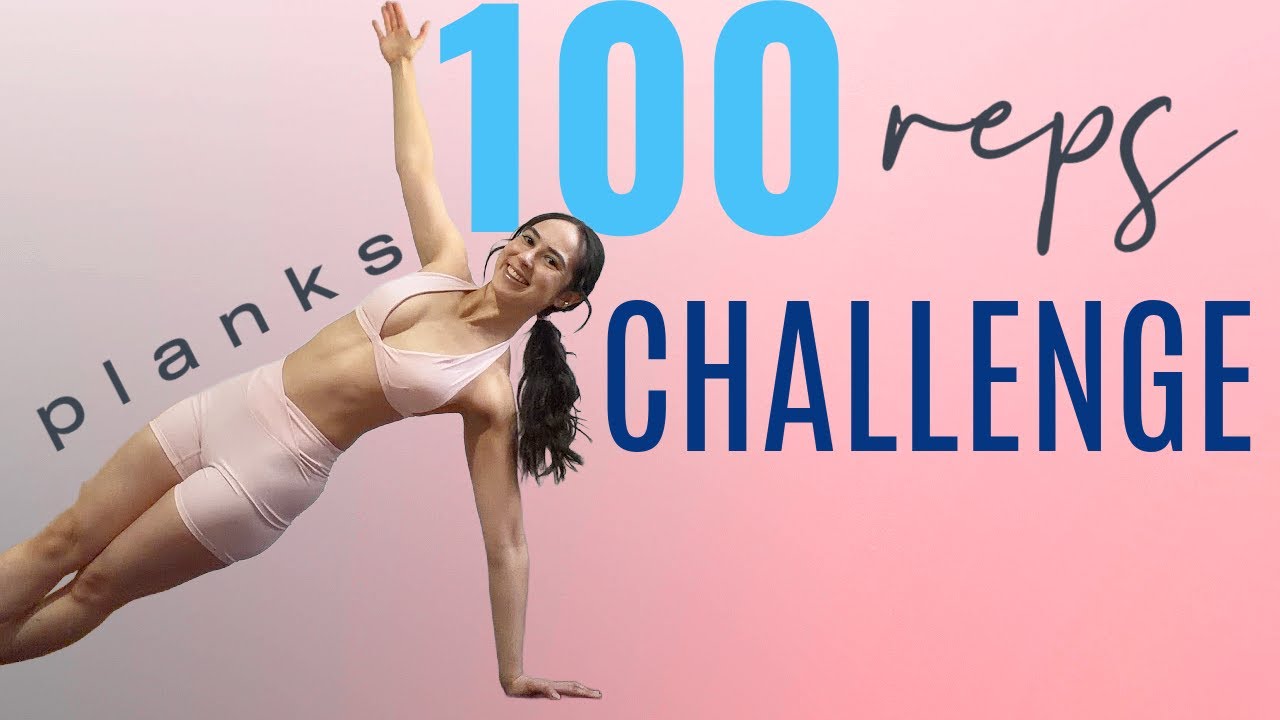 100 REP CHALLENGE WORKOUT | NO EQUIPMENT PLANKS - YouTube