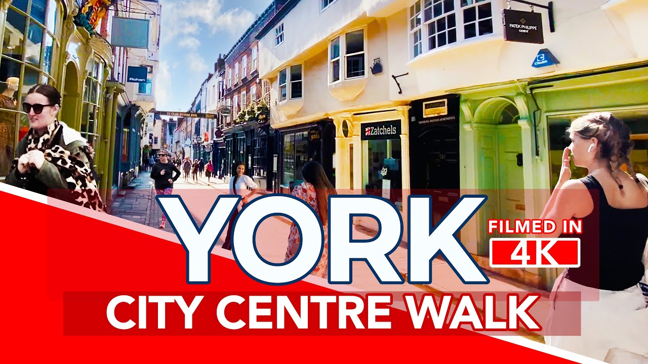 YORK UK | Walk from York Minster to York City Centre - 4K City Walk ...