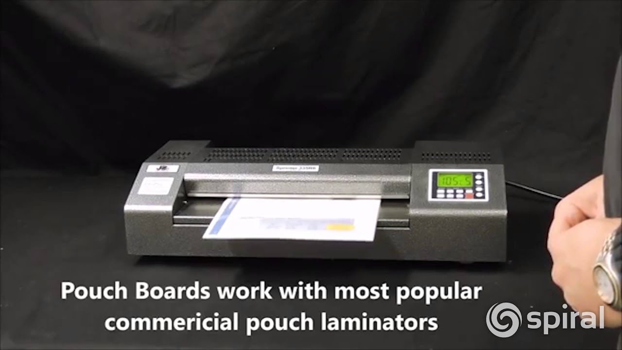 Easel Backed Laminating Pouch Boards - YouTube