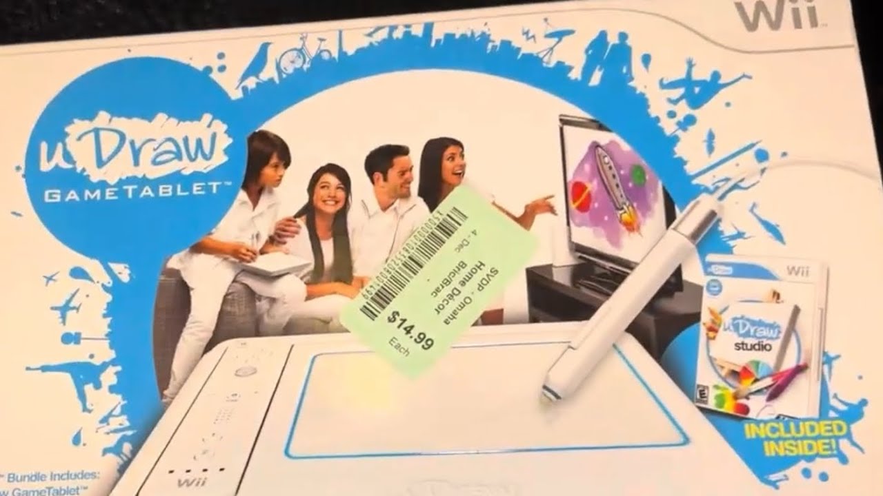 uDraw Game Tablet on Wacky Wii Accessories - YouTube