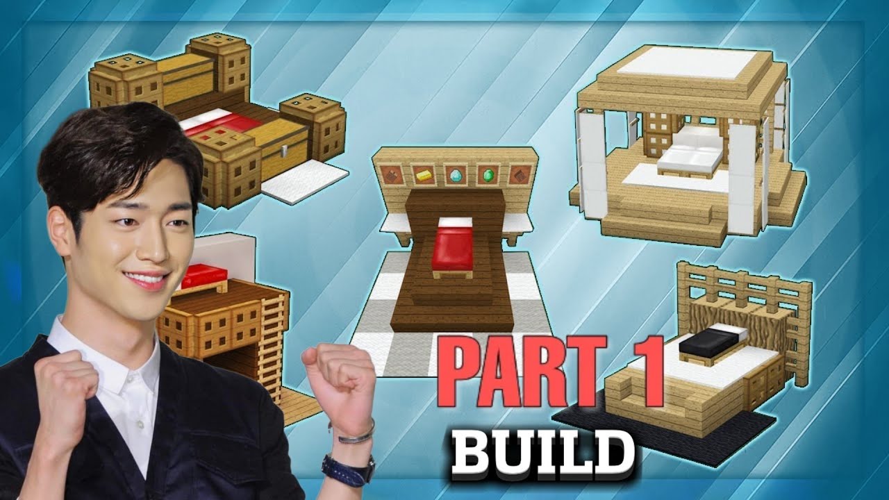 Sleeping Bed bulid in minecraft esay trick use and build ...