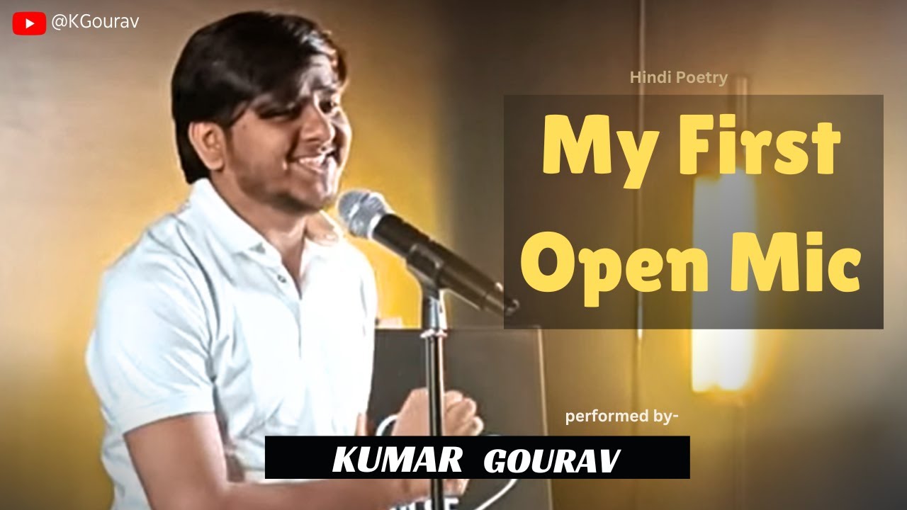 My first Open Mic Poetry | Passion Pulse Poetry | Kumar Gourav - YouTube