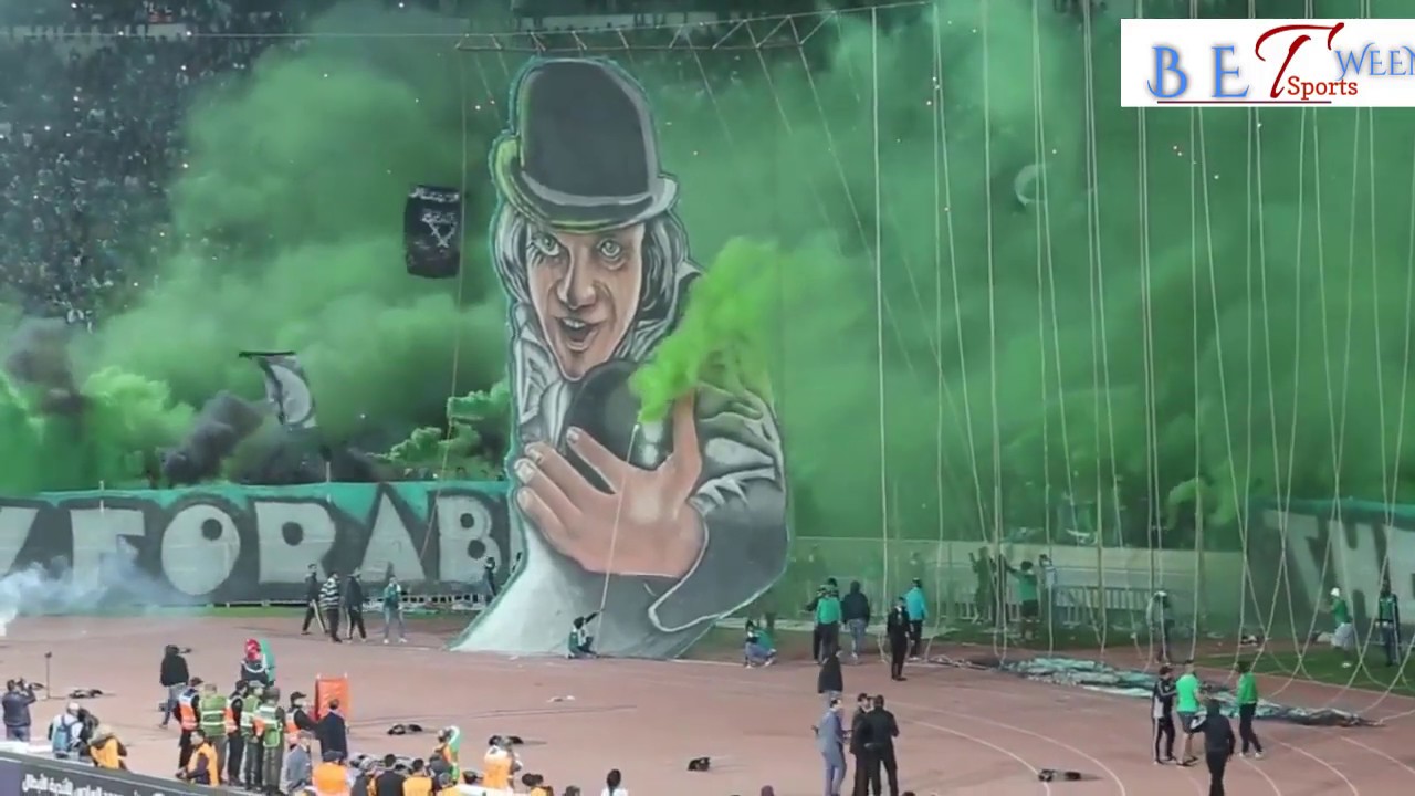 TIFOU RAJA ET WIDAD تيفو الرجاء والوداد 23/11/2019 - YouTube