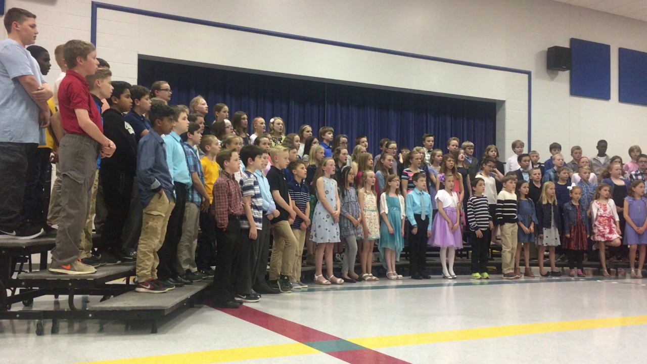 Johnnycake Corners ES 4th Grade Choir - May 3, 2017 - YouTube
