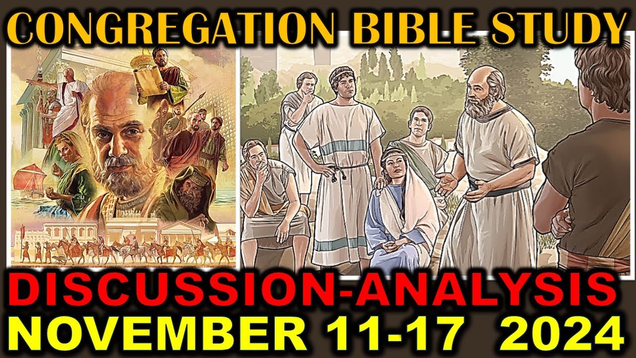 Congregation Bible Study Week of November 11-17 2024 - YouTube