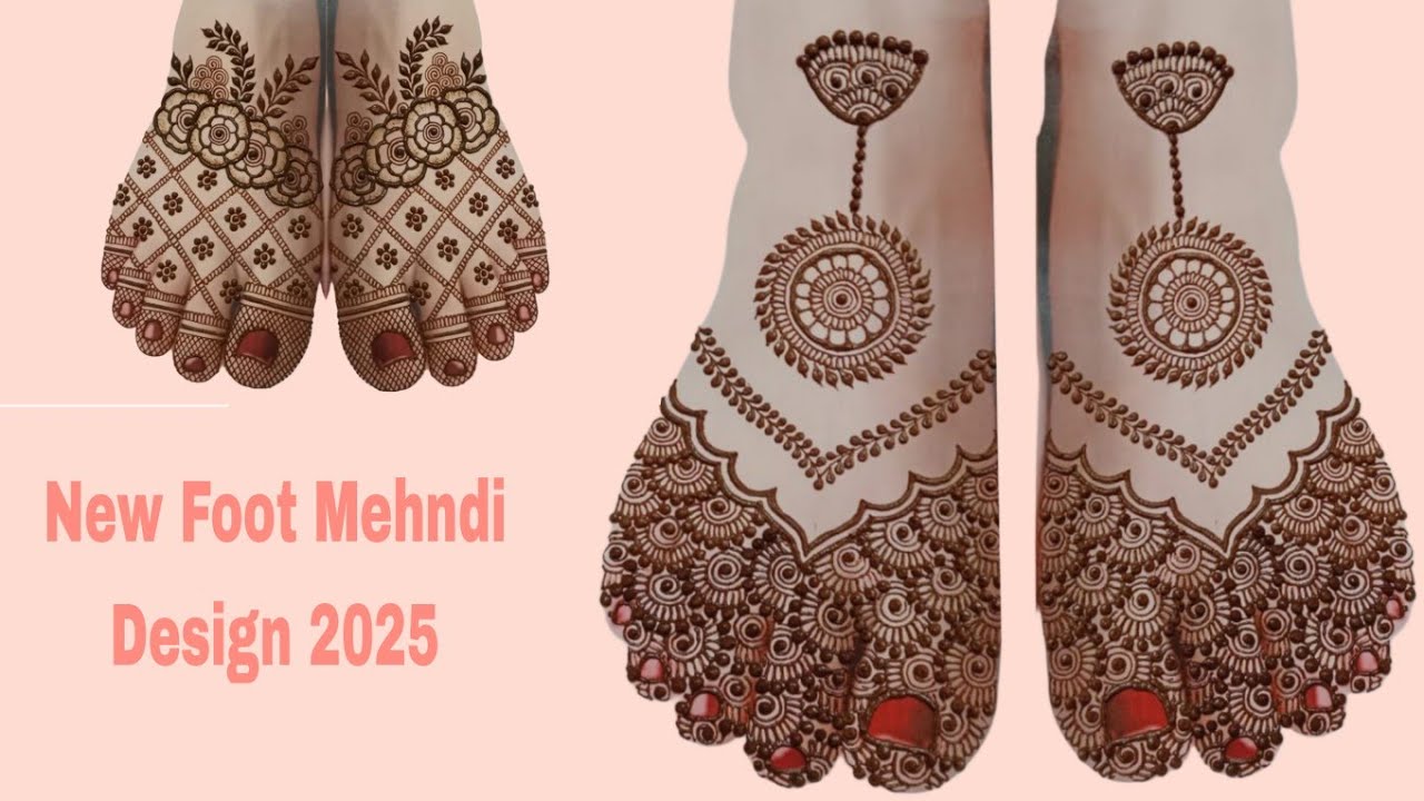 Most Beautiful Feet Mehndi Design | Simple Foot Mehndi Design | Pairon ...