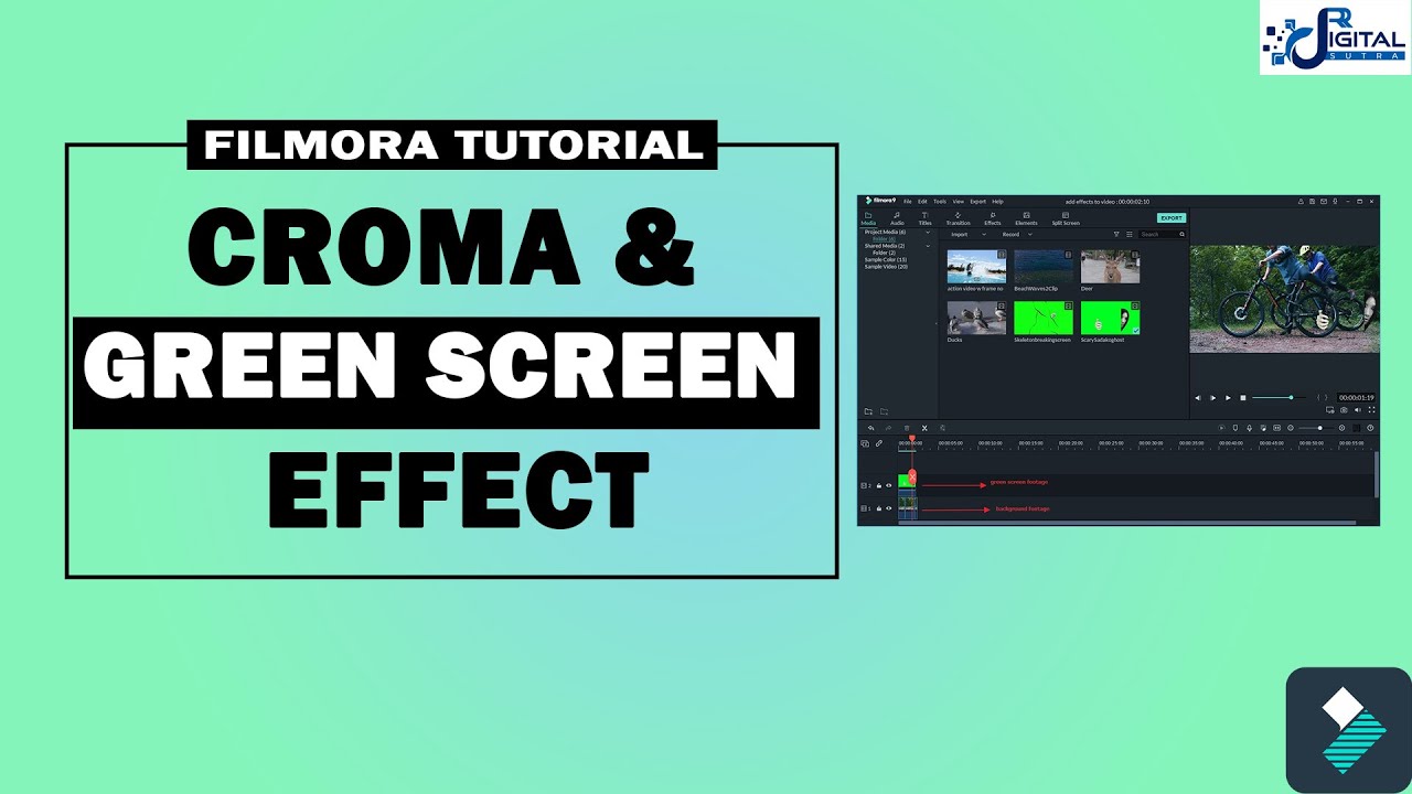 How to use Chroma Key in Filmora 9 | How to remove Green screen in ...
