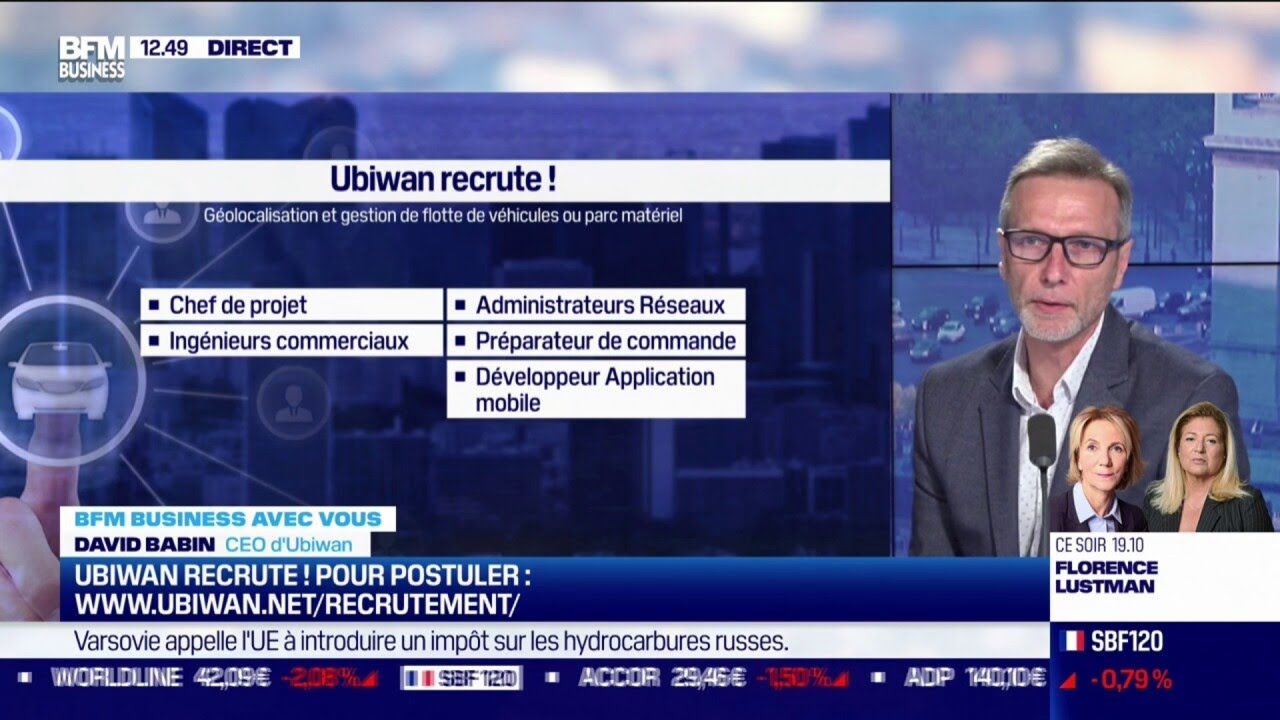 David Babin, CEO d'Ubiwan invité de BFM avec Vous sur BFM Business ...