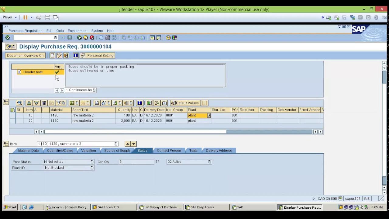 Chapter 2 Procurement to PAY (ME51N/ME52N/ME53N,ME21N,ME22N,ME23N,MIGO ...