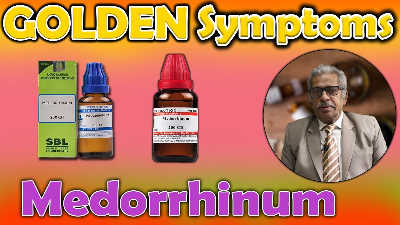 Medorrhinum -- GOLDEN Symptoms -- Dr P S Tiwari #homeopathy - YouTube