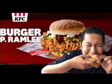 SURRR KE BURGER KARI NI ?? NEW KFC BURGER P.RAMLEE !!! - YouTube