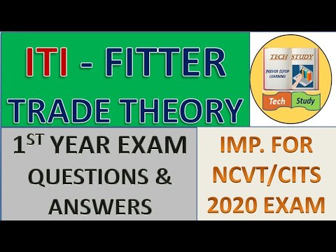 ITI FITTER TRADE THEORY 1st YEAR QUESTIONS & ANSWERS || FITTER THEORY ...