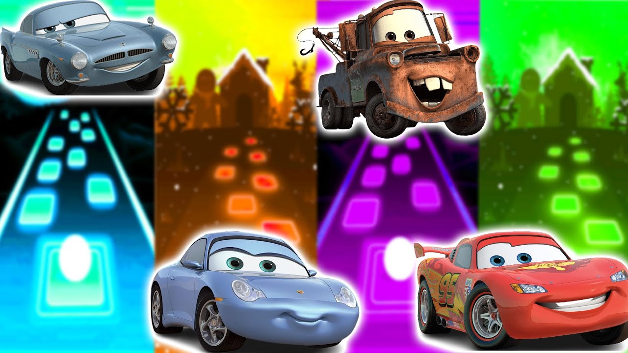 CARS MQQUEEN VS SALLY VS MATER VS DOCK - YouTube