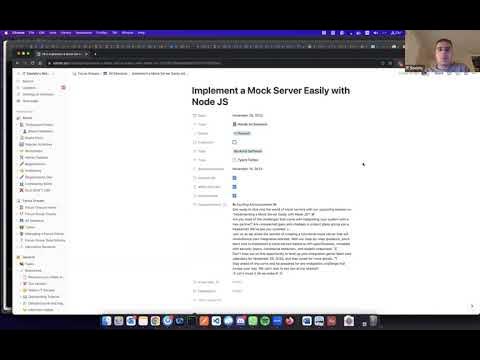Implement a Mock Server Easily with Node JS - YouTube