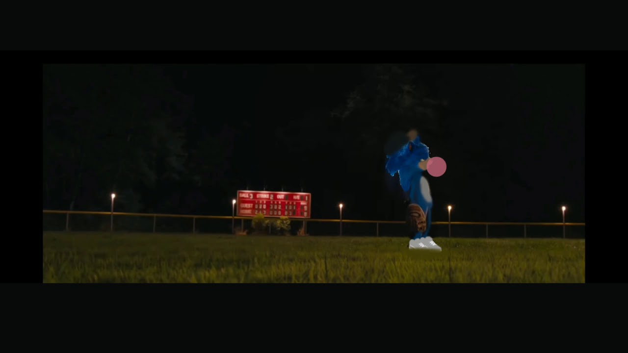 Sneek Peek at Sonic Movie Baseball Scene Old Design - YouTube