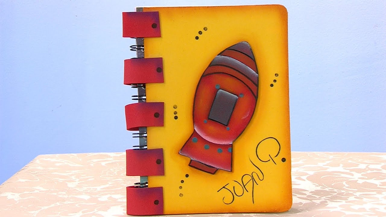 Como Hacer Forro para Cuaderno- HomeArtTv por Juan Gonzalo Angel - YouTube