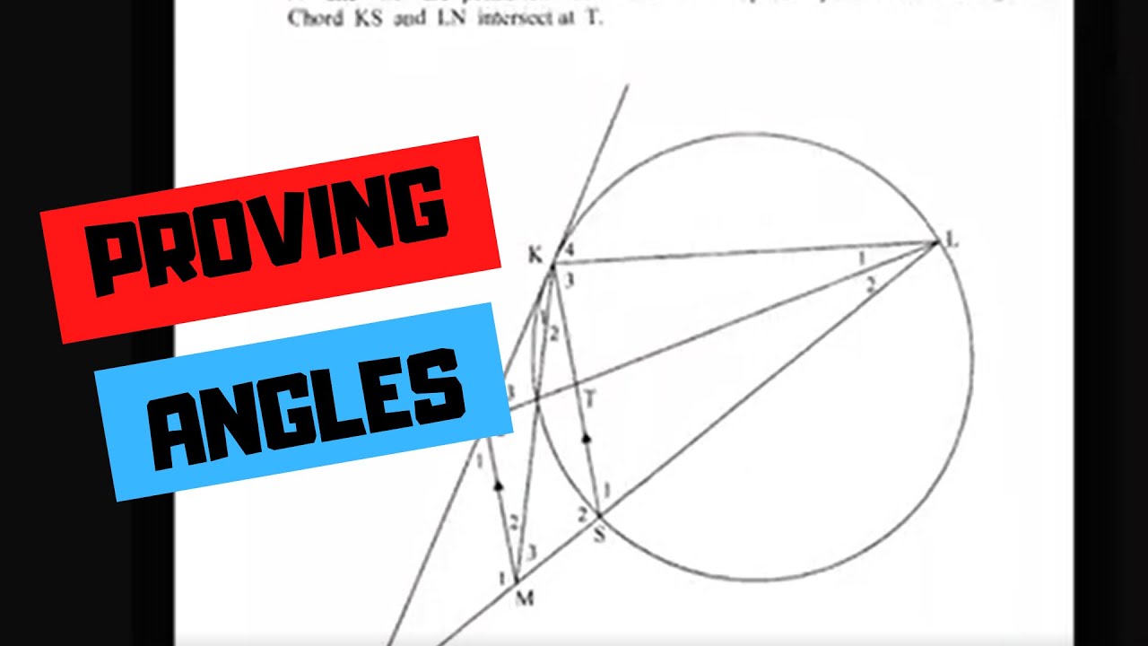Proving with reasons why angles are equal euclidean geometry exam style ...