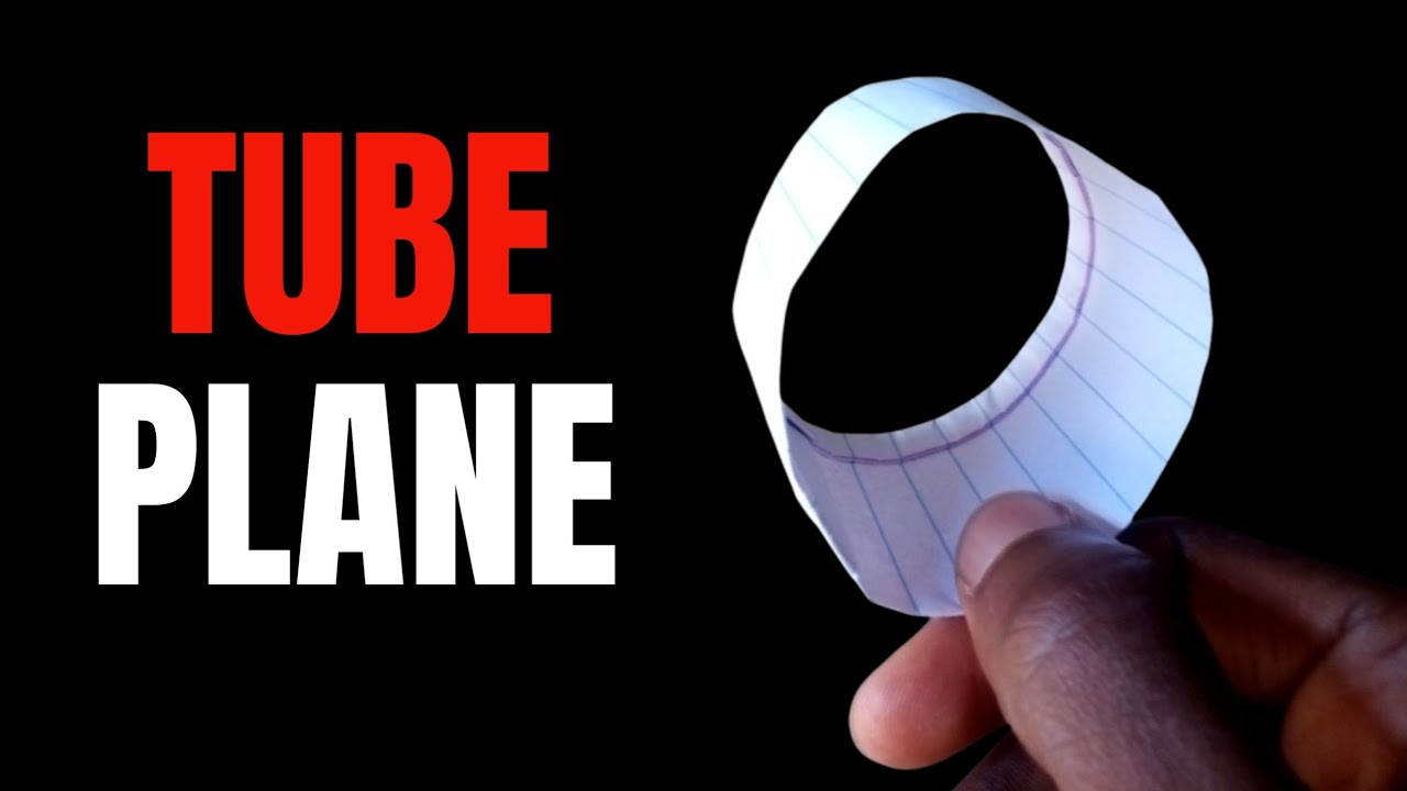 AMAZING Tube Paper Airplane | EASY Origami Plane Tutorial - YouTube