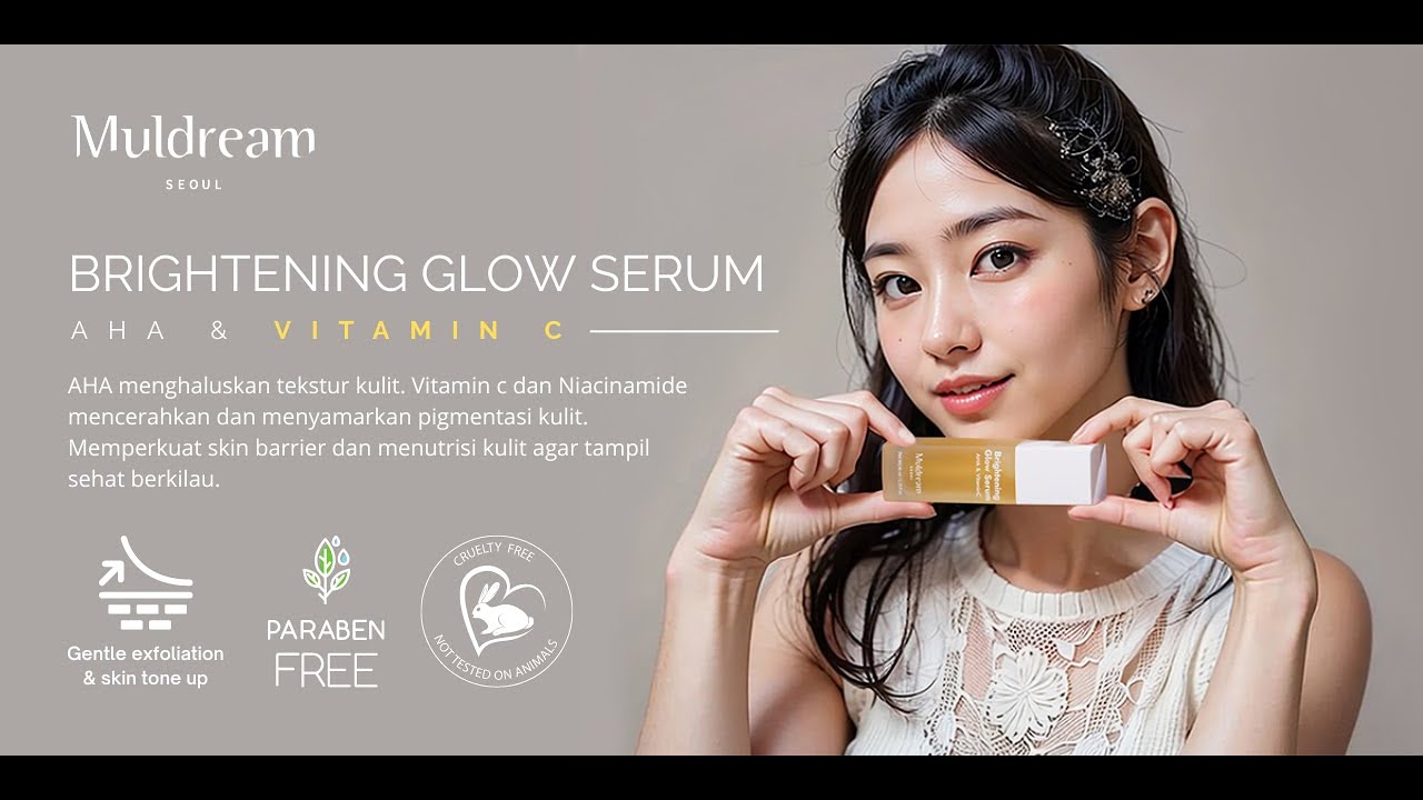 Muldream Brightening Glow Serum AHA & Vitamin C #beauty #skincare # ...