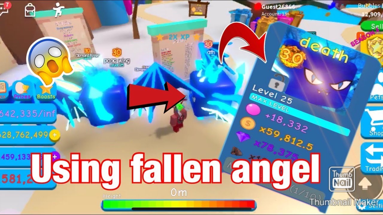 Roblox Bgs Using Fallen Angel+shiny King Leviathan&sea Star - YouTube