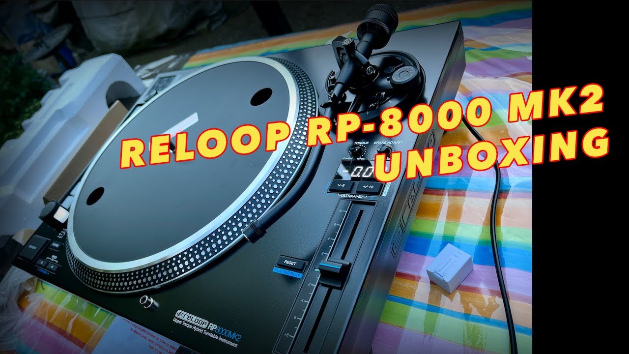 Unboxing the Reloop RP-8000 MK2 - DJ Turntable Instrument - YouTube