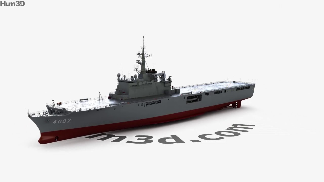 Osumi-class tank landing ship 3D model by 3DModels.org - YouTube