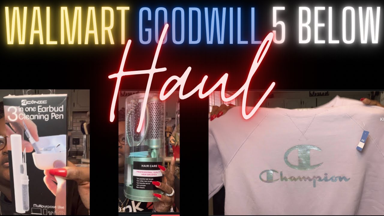 Walmart, Five Below, & Goodwill Collective haul. - YouTube