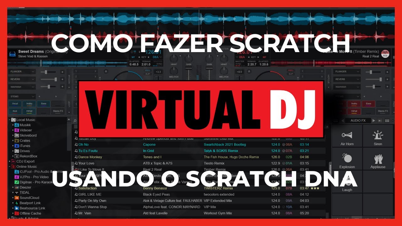 Como fazer Scratch no Virtual DJ usando o Scratch DNA - YouTube