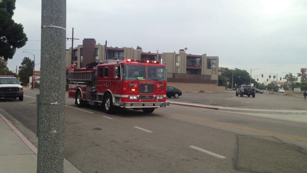 *RARE* Long Beach Fire Engine 1 Responding - YouTube