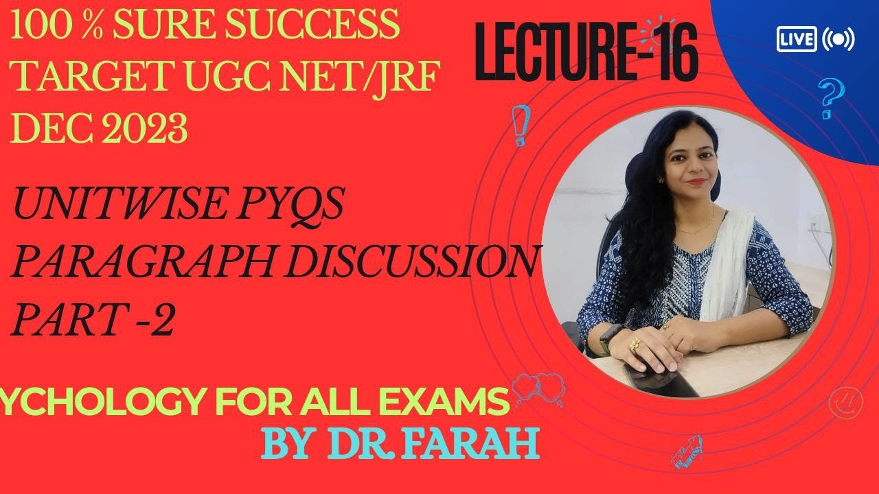 Unit-Wise PYQs ( Paragraphs Discussion, Part-2) December 2023 ...