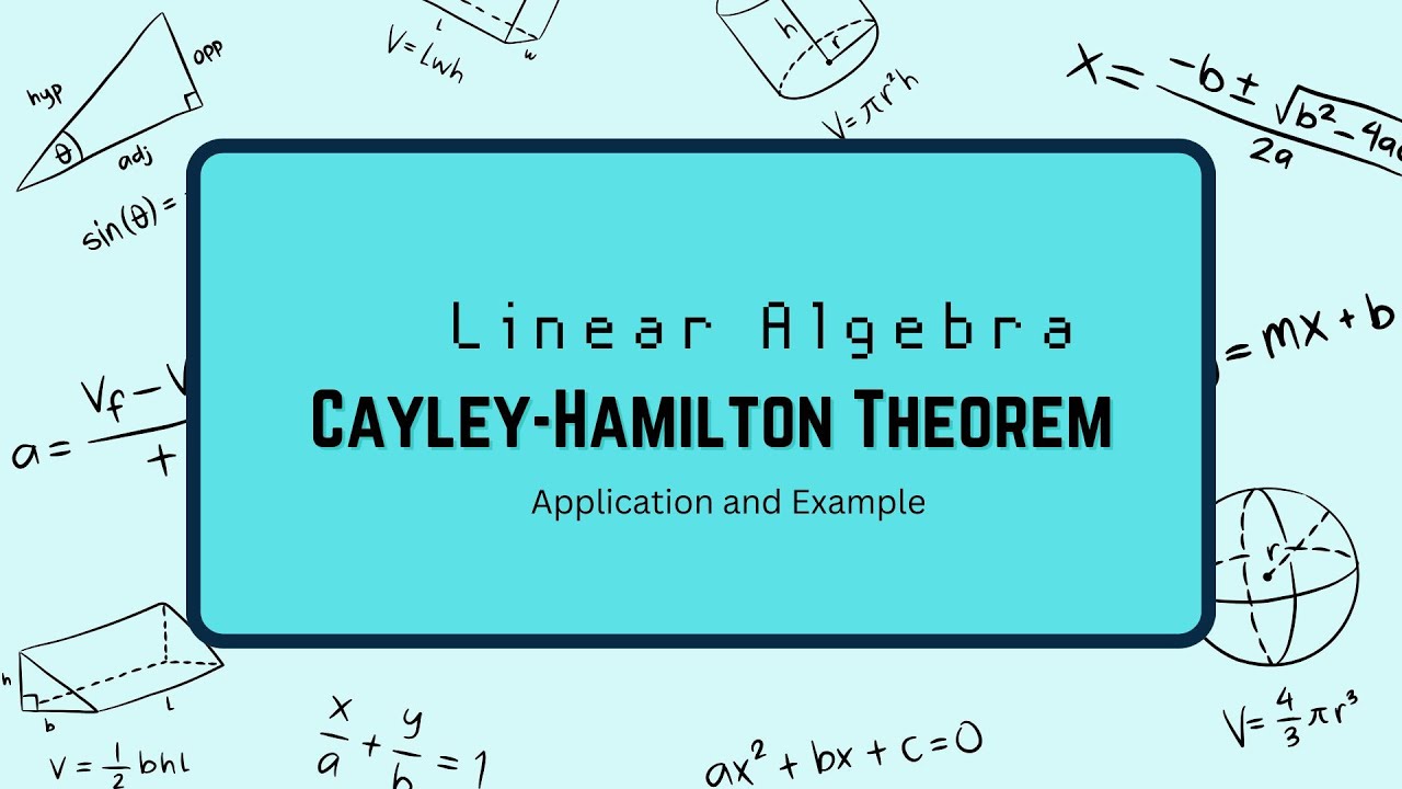 Cayley-Hamilton Theorem Application and Example - YouTube