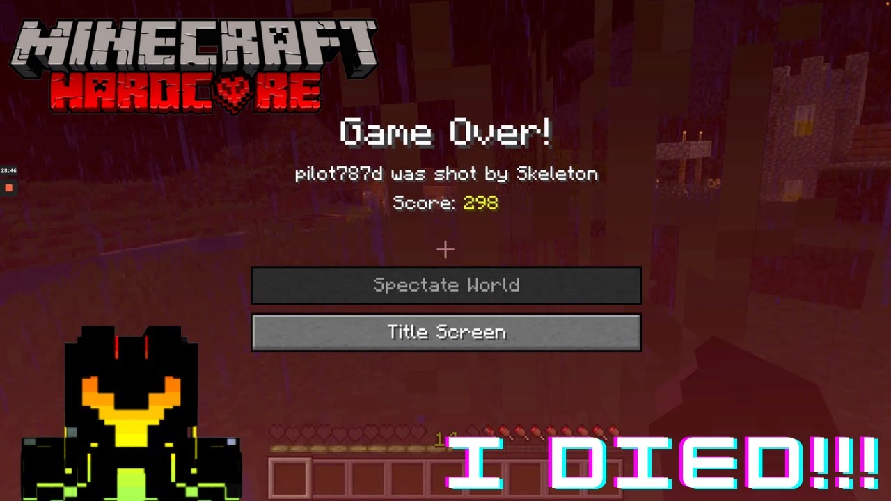 I DIED IN MINECRAFT HARDCORE! MINECRAFT GAMEPLAY | GAME ON GAMING - YouTube