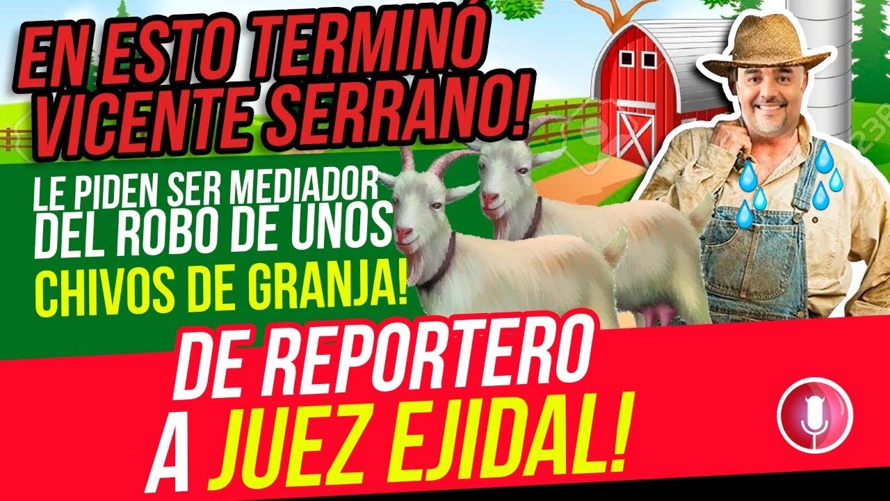 EN ESTO TERMINÓ VICENTE SERRANO! LE PIDEN SER MEDIADOR DE ROBO DE ...