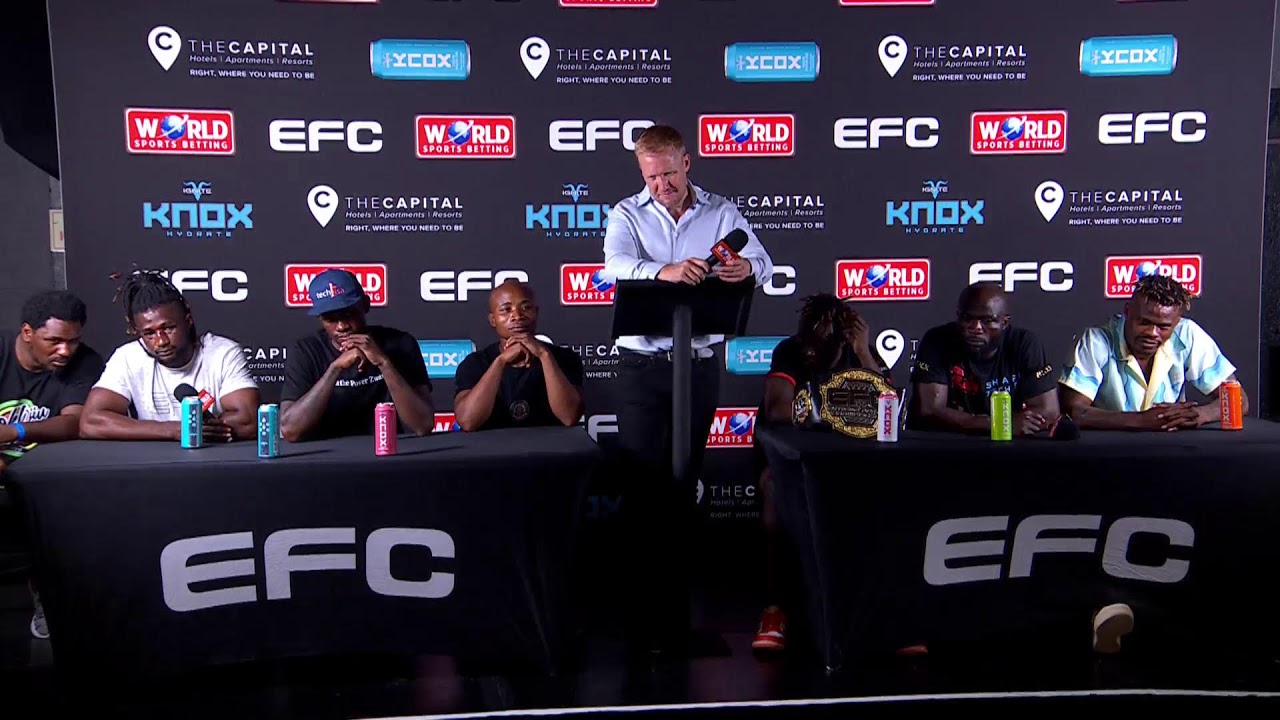 EFC 121 Post Event Presser - Live - YouTube