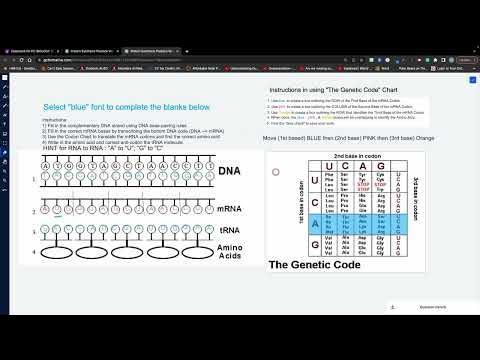 How to Use The Genetic Code Chart (rev) - YouTube