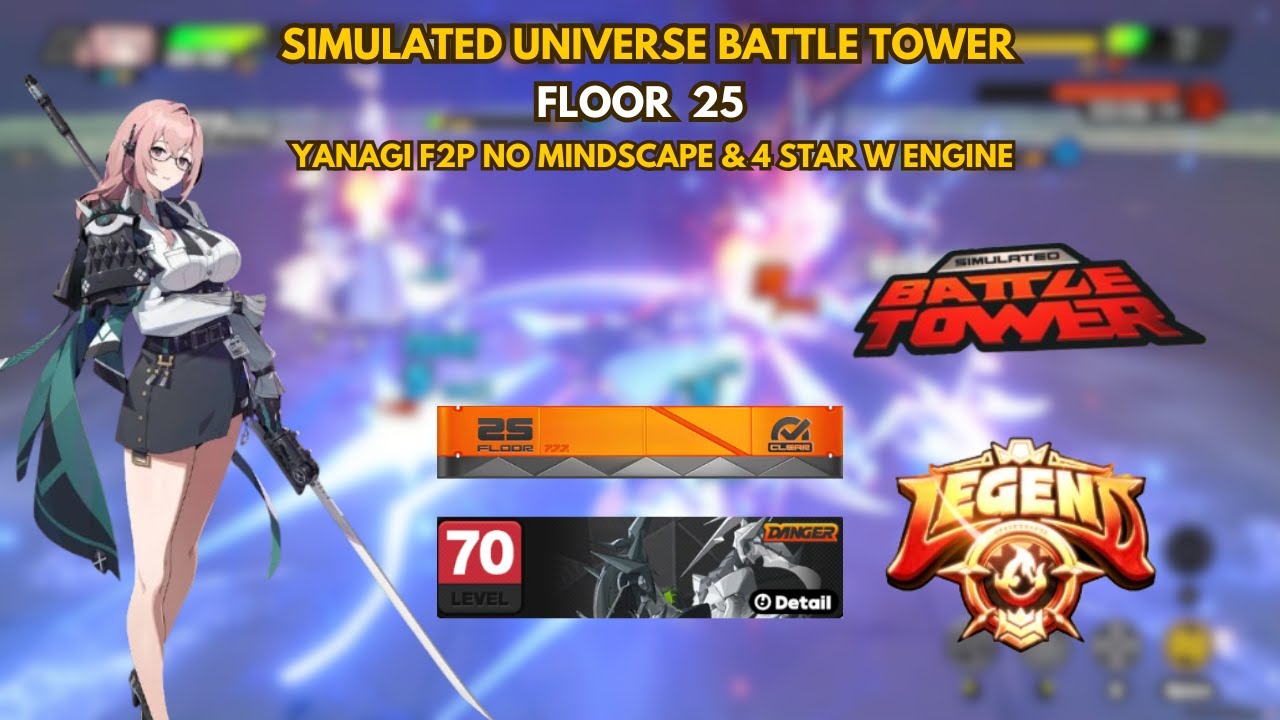 Simulated Battle Tower Floor 25 Yanagi F2P Team 4 Star W-Engine &Build ...