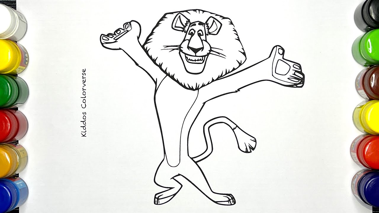 Madagascar Alex @KiddosColorverse #youtube #youtubevideo #art #fun #kidsvideos - YouTube