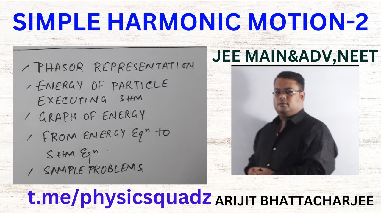 #SIMPLE HARMONIC MOTION(SHM) LECTURE-2 FOR JEE MAIN&ADV,NEET BY #ARIJIT ...
