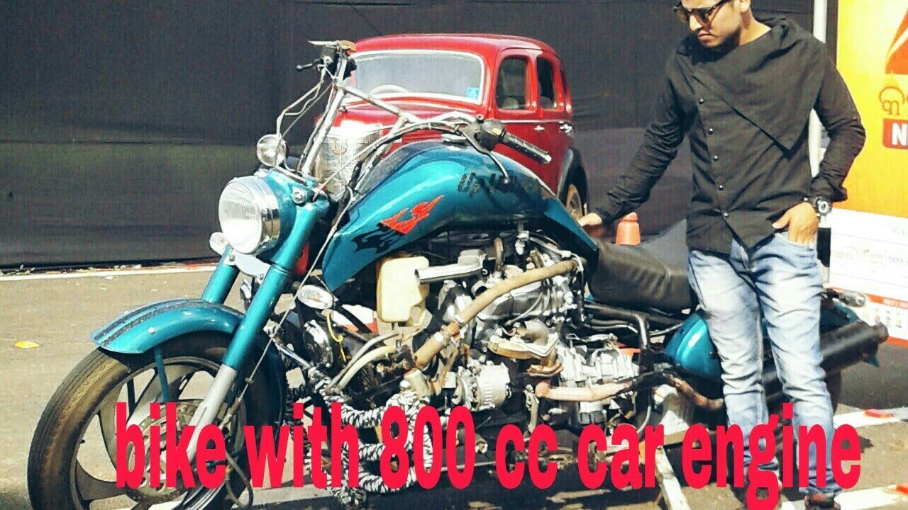 Modified Bike with maruti 800 engine of bhubaneswar - YouTube